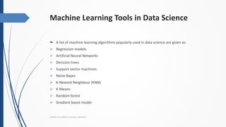 Machine learning in Data Science | PPT | Free Download