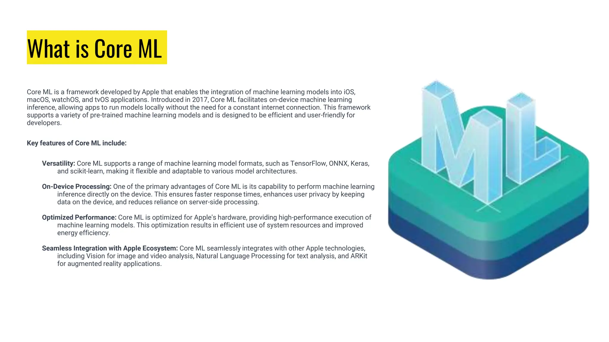 Machine Learning in iOS_ Core ML and its Applications.pptx