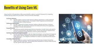 Machine Learning in iOS_ Core ML and its Applications.pptx