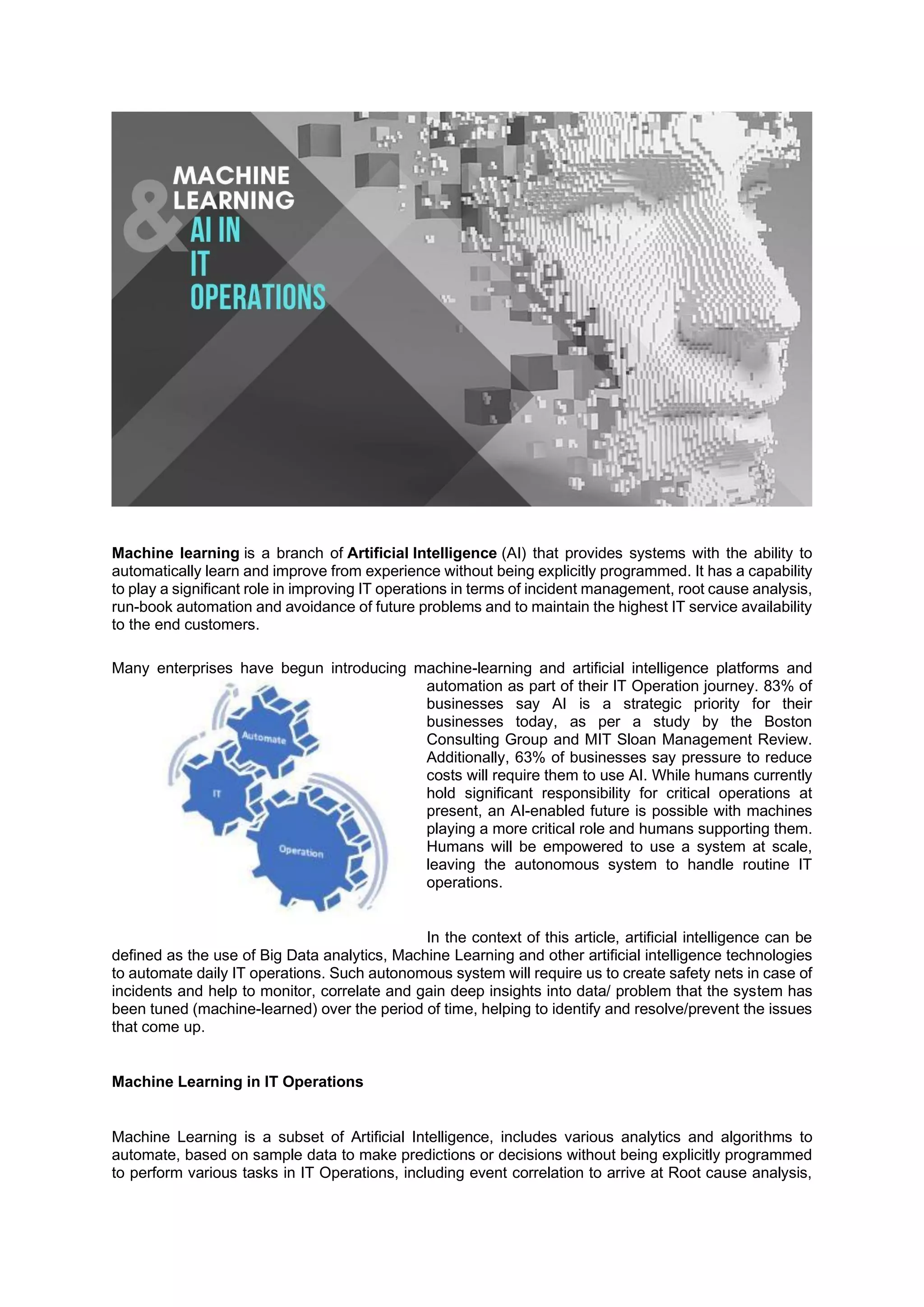 Machine Learning in IT Operations - Sampath Manickam | PDF