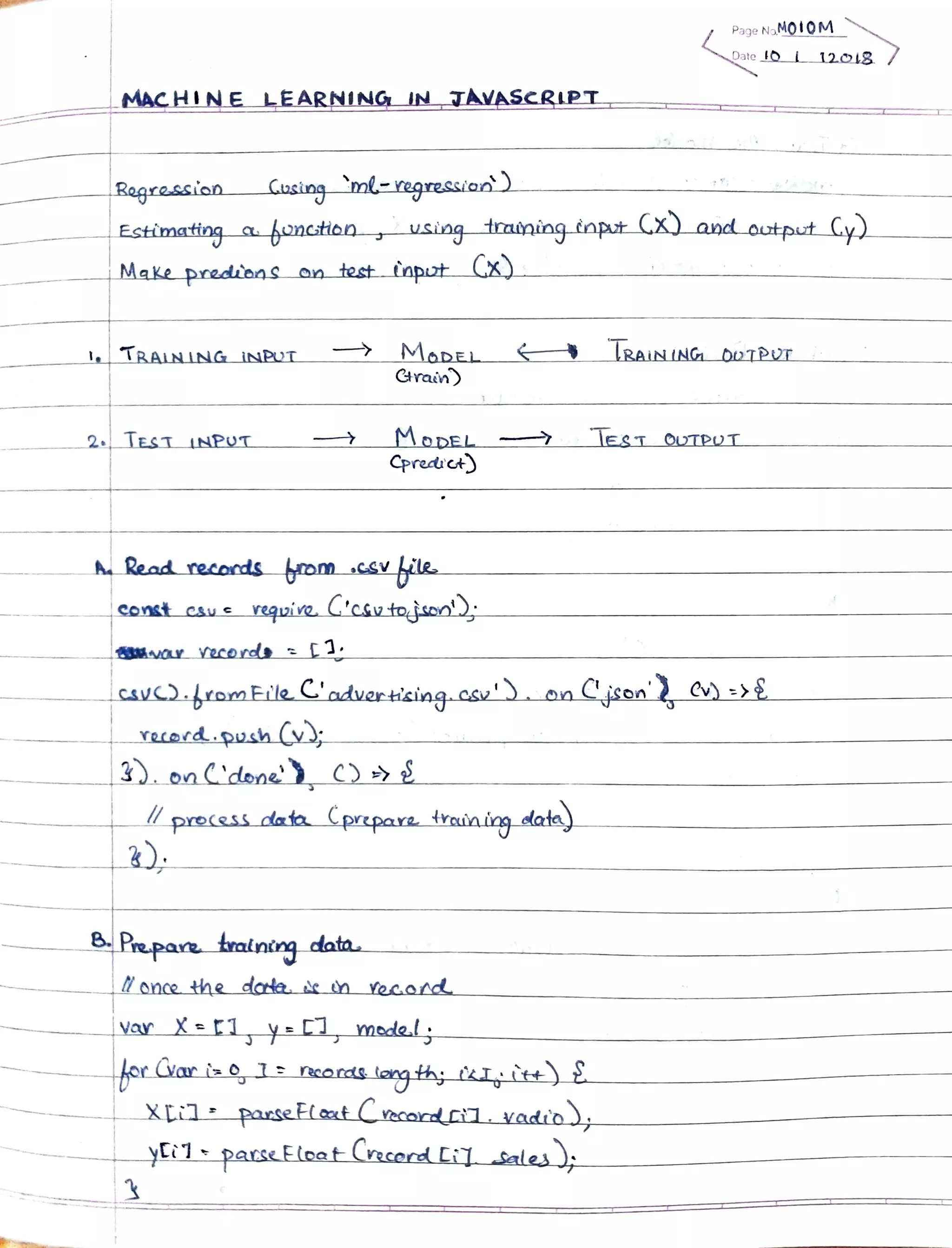 Machine learning in javascript | PDF