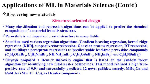 Machine Learning In Materials Science.pptx
