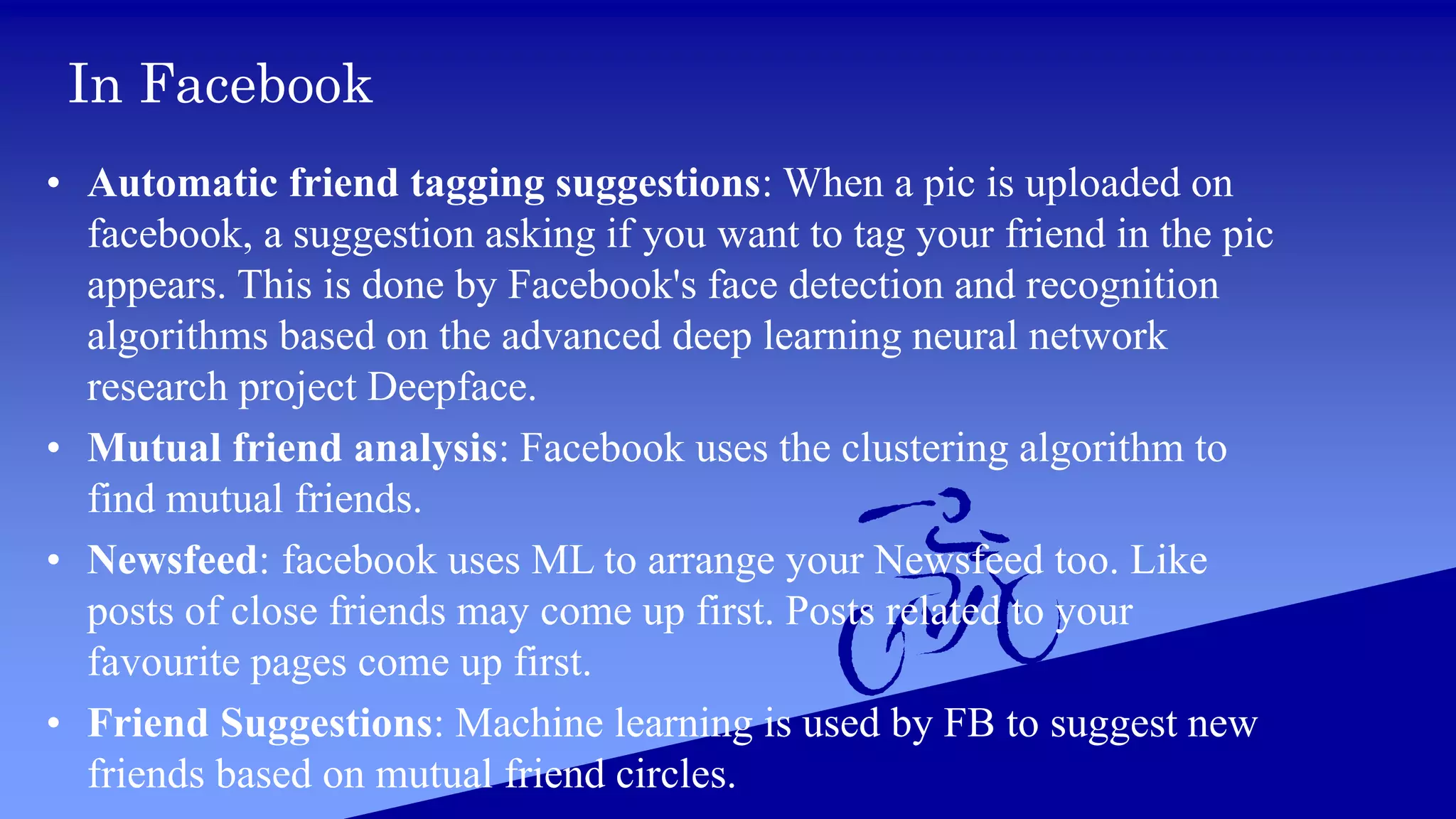 Machine learning in & on facebook | PPTX