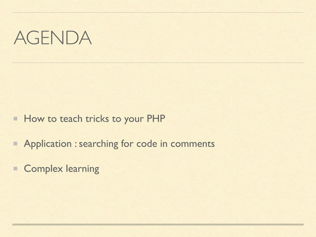 Machine learning in php | PPT
