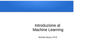 Introduzione al Machine Learning | PDF