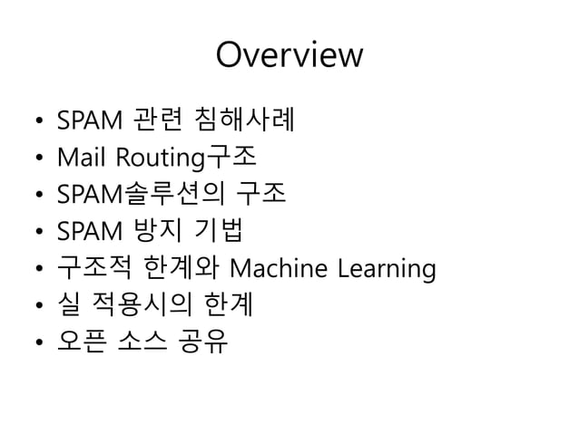 Machine learning in spam | PPT