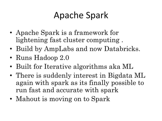 Machine learninginspark | PPT