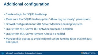 Machine Learning in SQL Server 2019 | PDF | Web Development | Internet