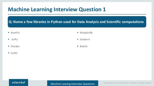 Machine Learning Interview Questions and Answers | Machine Learning I…