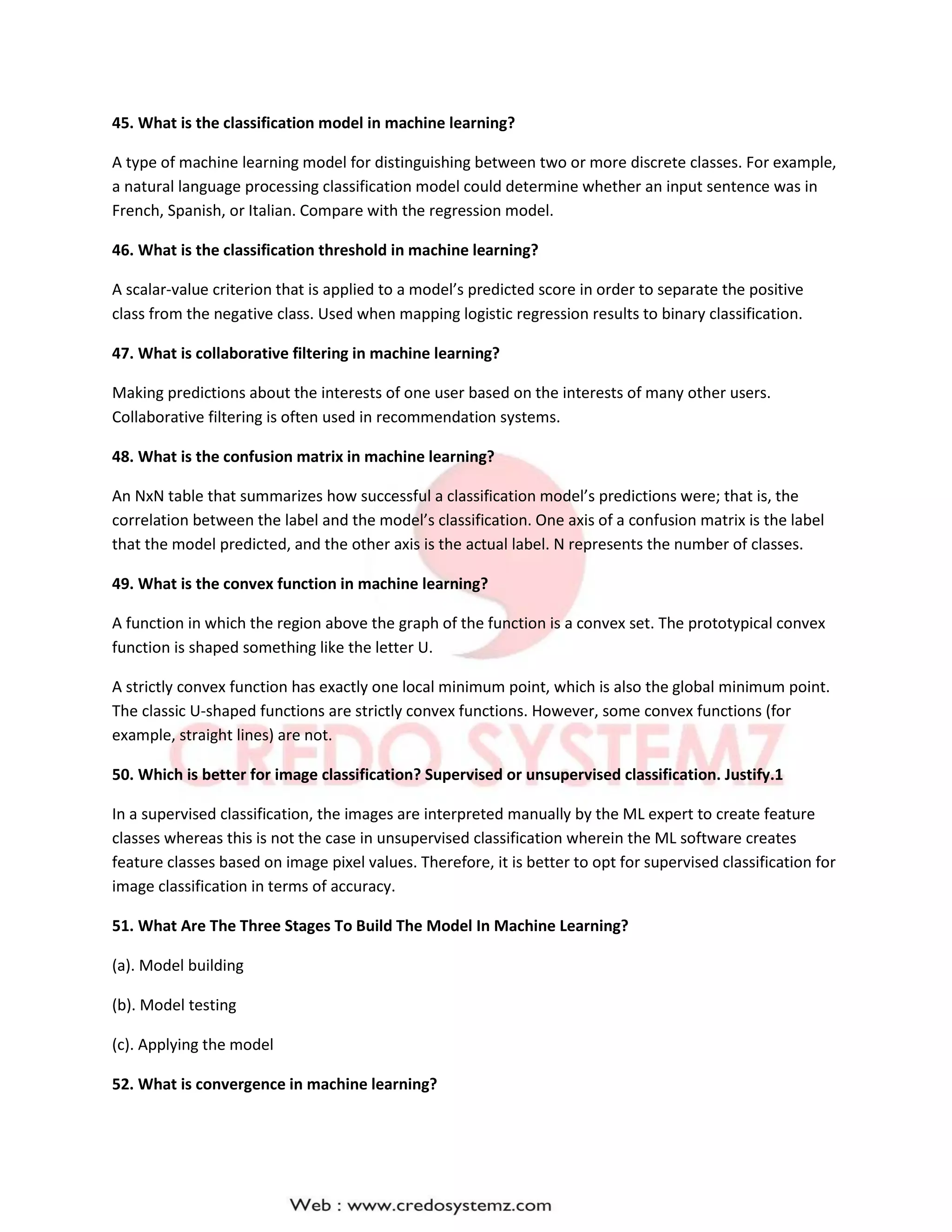 Machine learning interview questions and answers | PDF | Computing ...