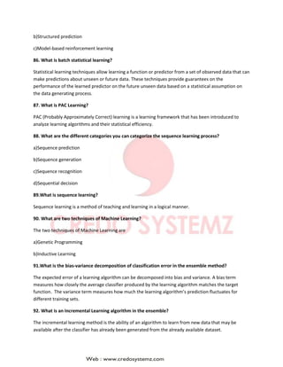 Machine learning interview questions and answers | PDF | Computing | Technology & Computing
