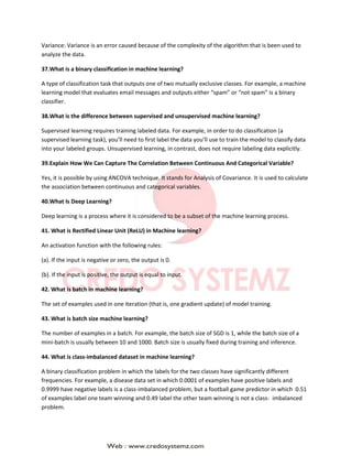 Machine learning interview questions and answers | PDF | Computing | Technology & Computing