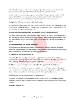 Machine learning interview questions and answers | PDF | Computing | Technology & Computing