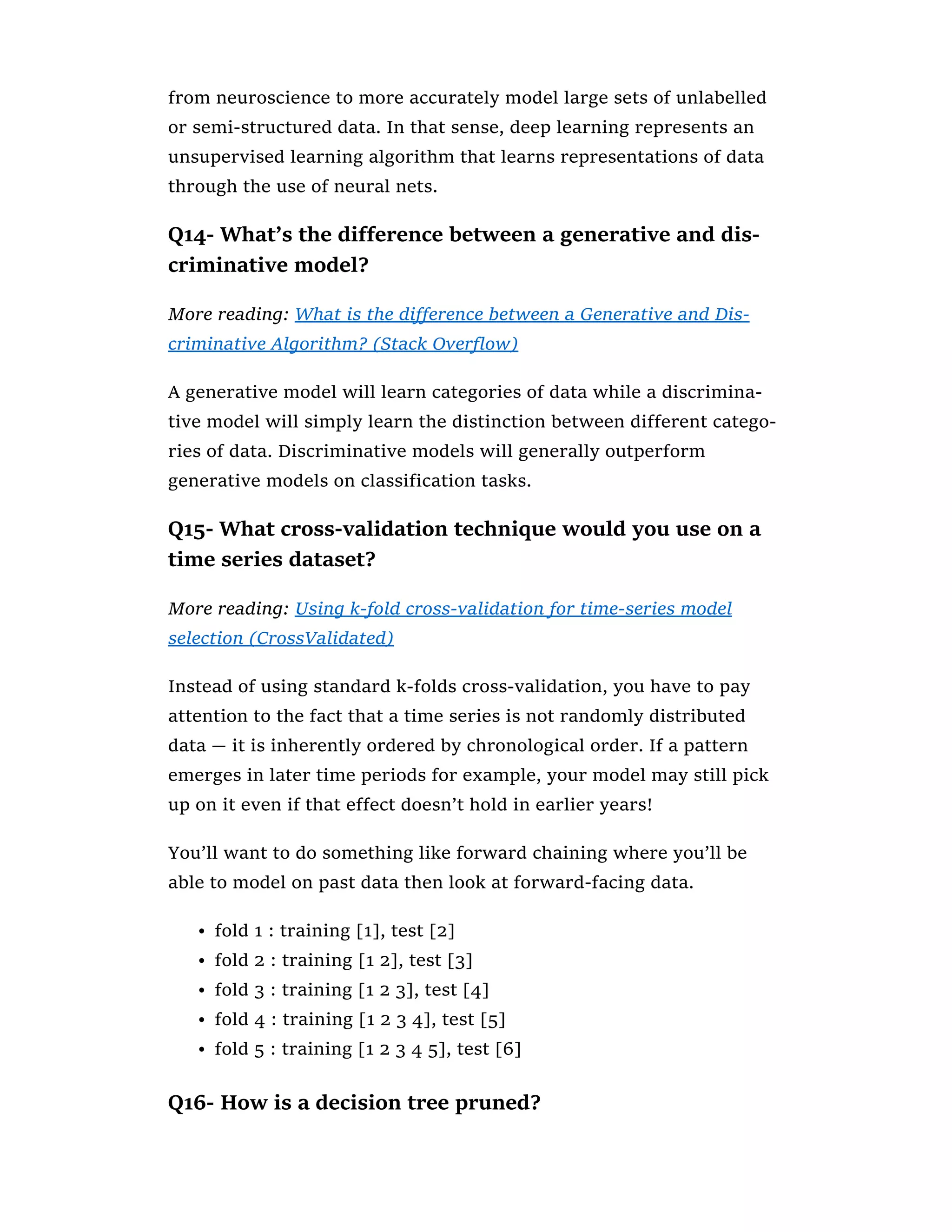 Machine Learning Interview Questions Answers | PDF