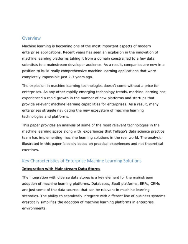 Machine learning in the enterprise | PDF