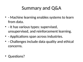 Machine_Learning_Intro for advanced learners | PPT
