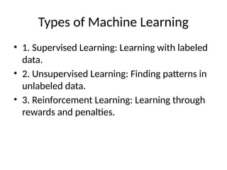 Machine_Learning_Intro for advanced learners | PPT