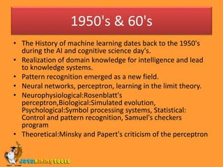Machine learning Introduction | PPT