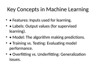 PowerPoint presentation on Introduction to Machine Learning | PPTX