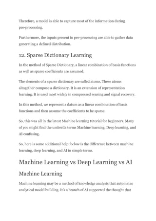 MachineLearningIntroductionfor Beginners | PDF