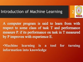 Machine learning introduction by arpit_sharma | PPT