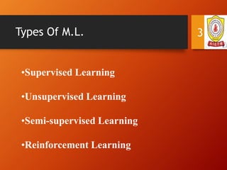 Machine learning introduction by arpit_sharma | PPT