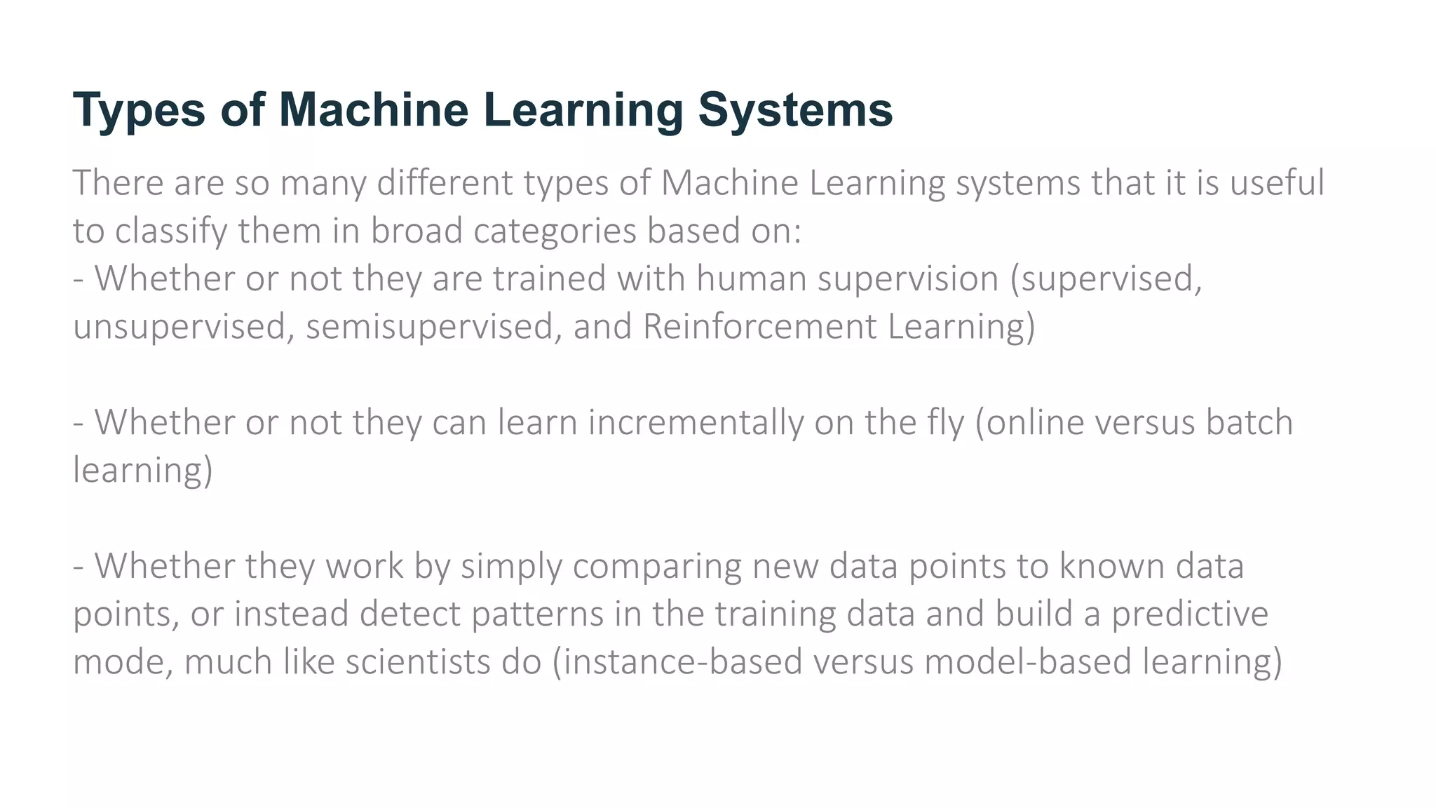 Machine Learning Landscape | PDF
