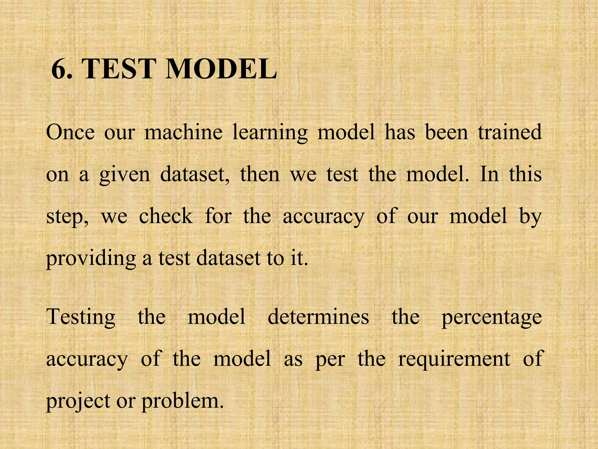 MACHINE LEARNING LIFE CYCLE | PPT