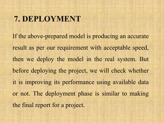 MACHINE LEARNING LIFE CYCLE | PPT
