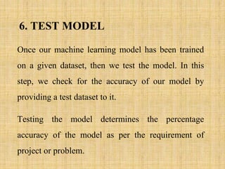 MACHINE LEARNING LIFE CYCLE | PPT