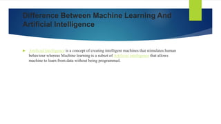 MACHINE LEARNING PPT(ML) rohit.pptx