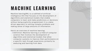 Introduction MAchine Learning . Machine Learning is trendy concept | PPT