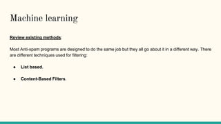 Machine Learning Project - Email Spam Filtering using Enron Dataset | PPTX