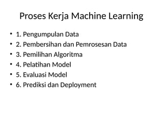 Machine Learning Pengenalan dan implementasi | PPTX