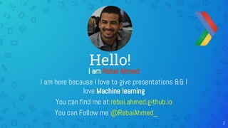 Machine learning presentation (gdg beja) | PPT