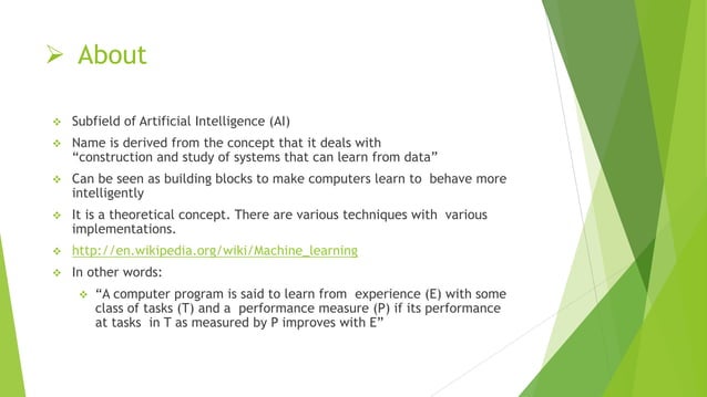 Machine learning presentation (razi) | PPT