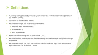 Machine learning presentation (razi) | PPTX