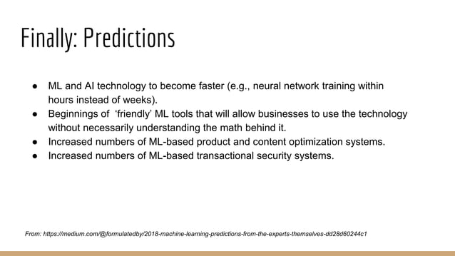 Machine Learning & Product Management | PPT