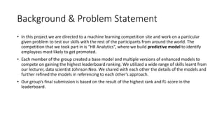 Machine learning project_promotion | PPT