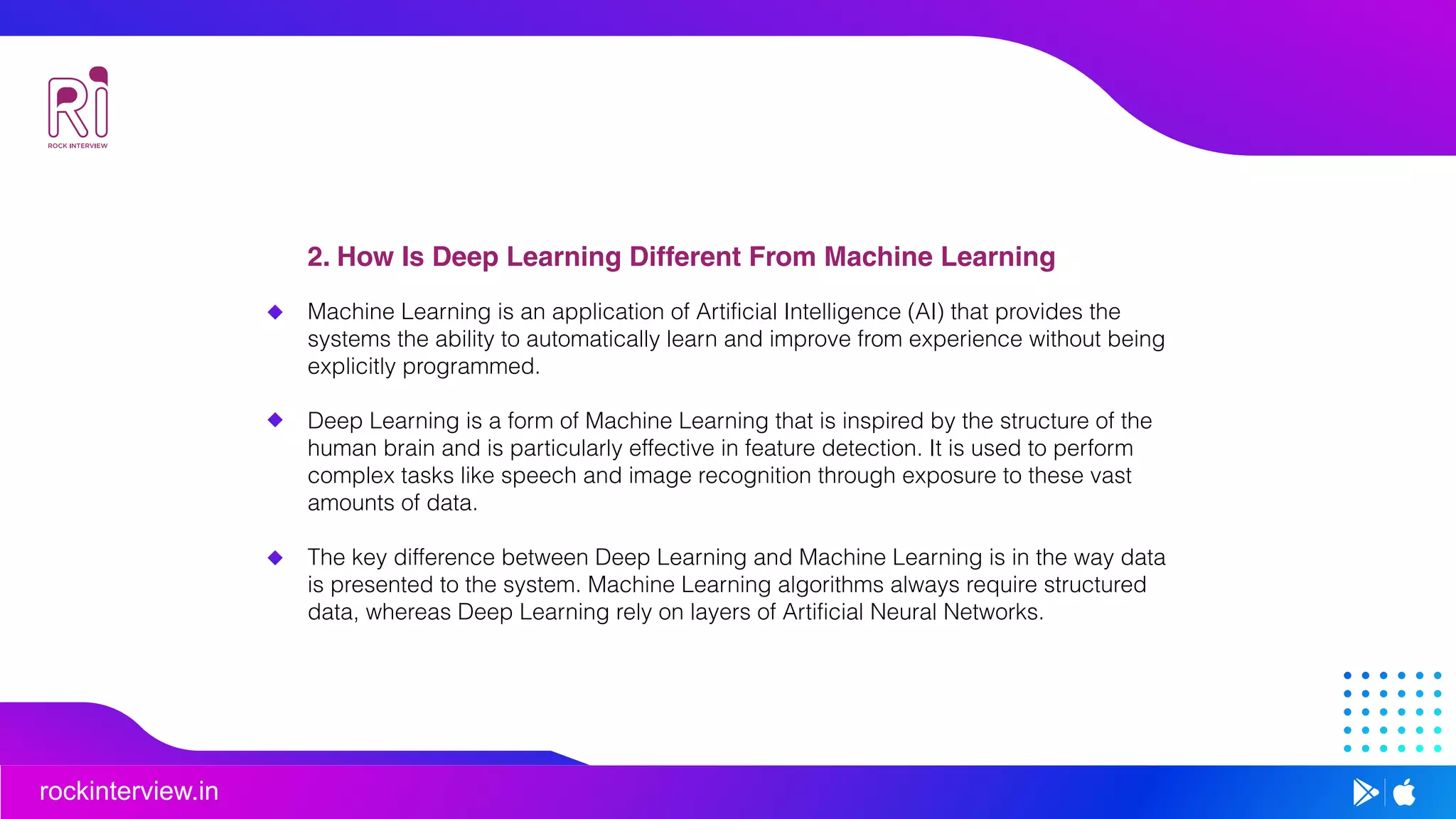 Machine Learning Interview Questions | PPT