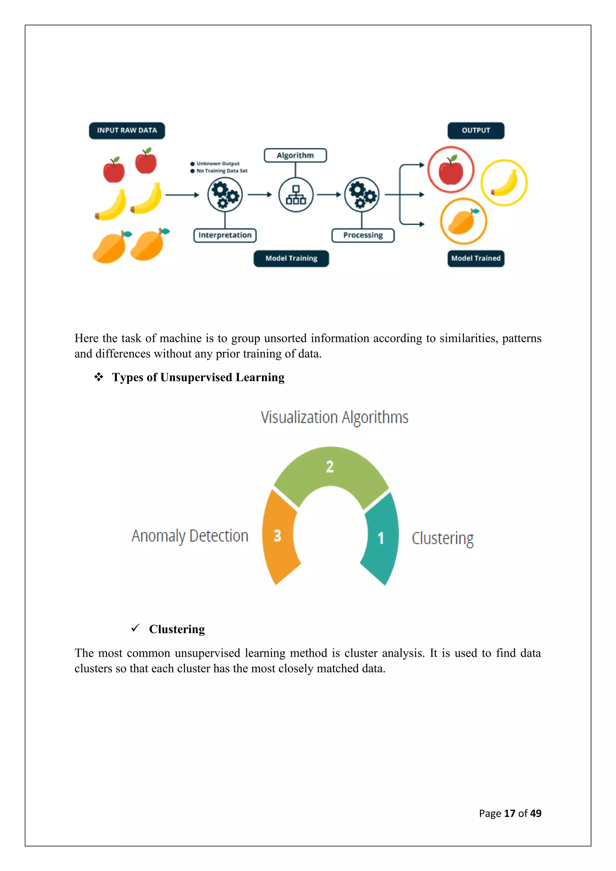 Machine learning Summer Training report | PDF