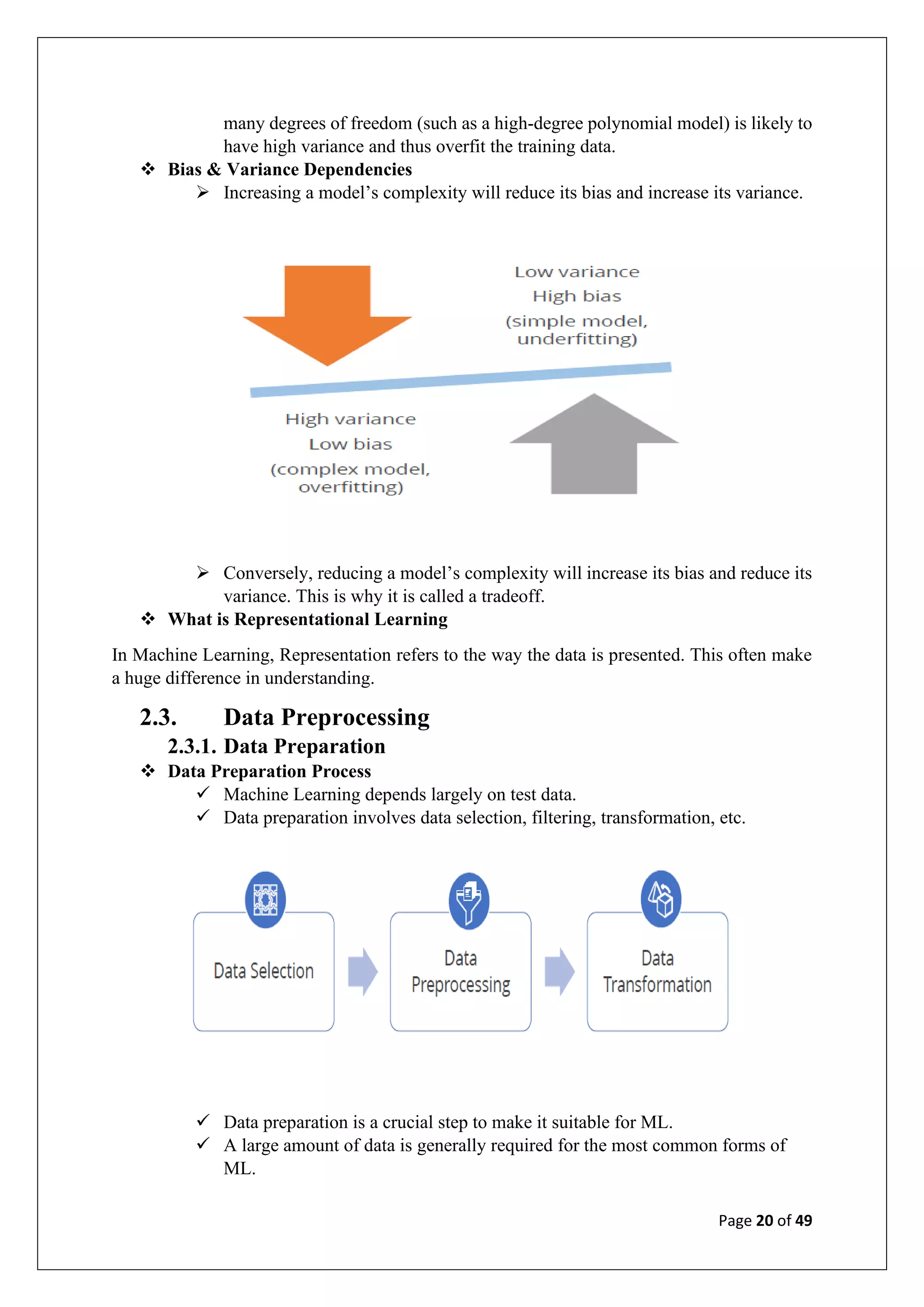 Machine learning Summer Training report | PDF