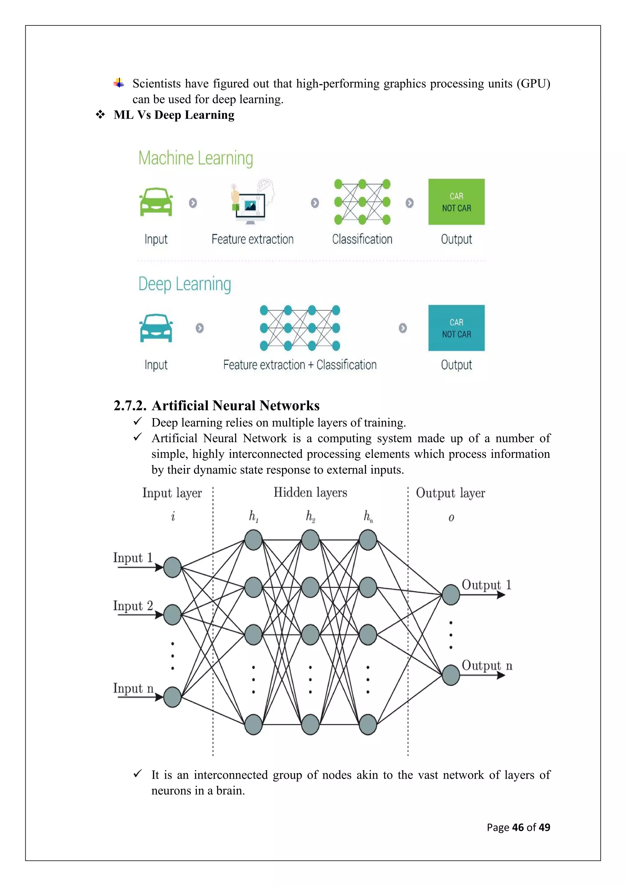 Machine learning Summer Training report | PDF