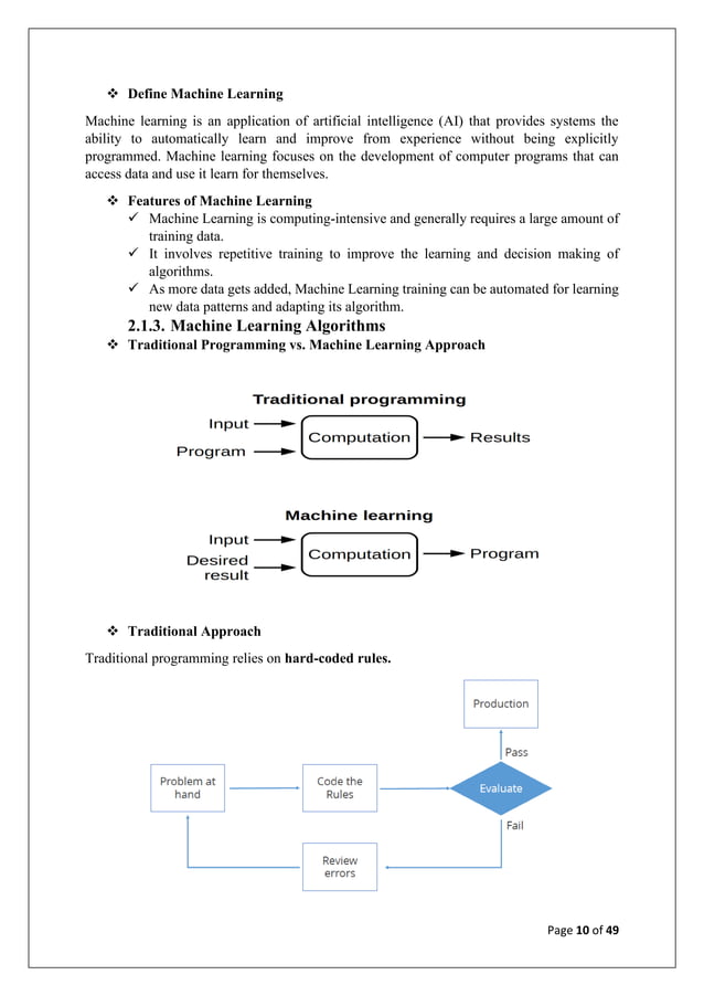Machine learning Summer Training report | PDF