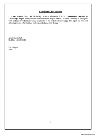 machine learning report file 7.pdf for ml | PDF