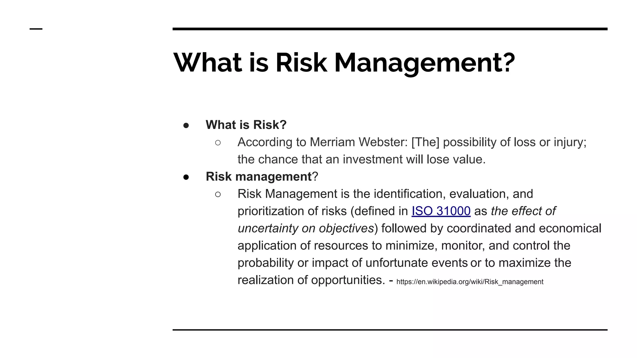 Machine Learning Risk Management | PDF