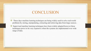 Machine learning seminar ppt | PPTX