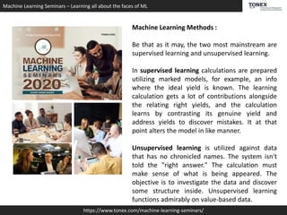 High Value Machine Learning Seminars 2020 - Tonex Training | PPT