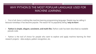 Machine learning session 1 | PPT