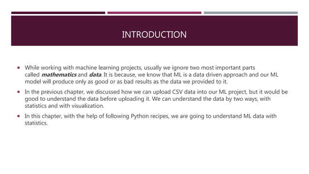 Machine learning session 4 | PPT